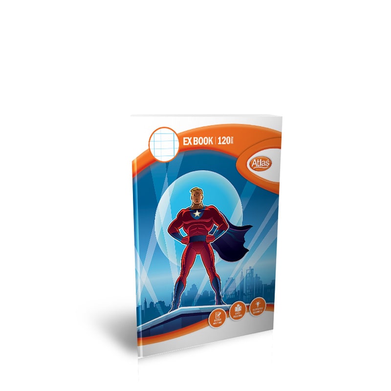 Atlas A5 – exercise book - 120pgs - square ruled - ACIS Bookstore